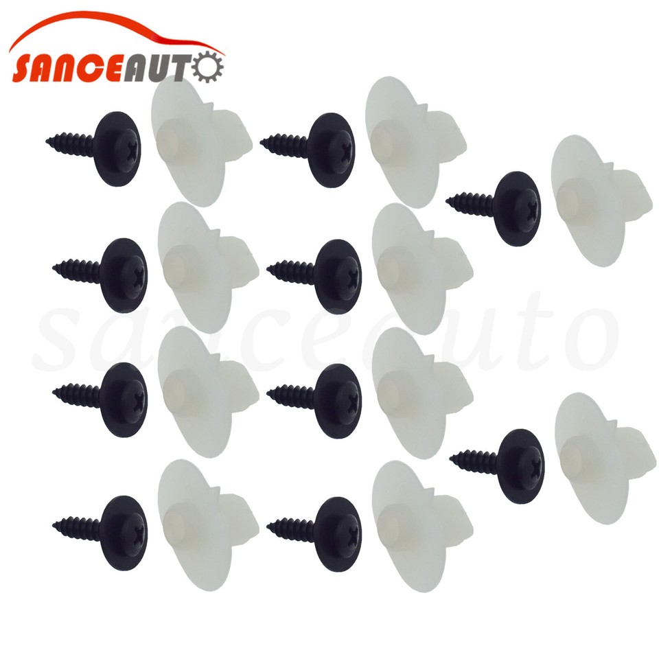 Bumper Side Mount Tap Screw & Grommet Nut Clips Hook Bracket Set for ...