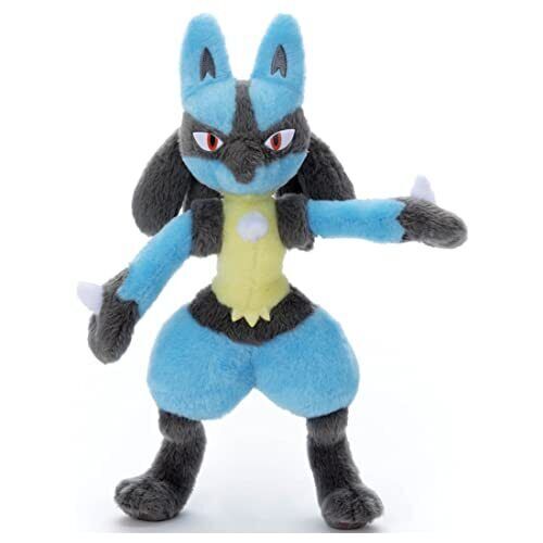 TAKARATOMY ARTS I choose you! Pokémon Get Plush Doll Lucario Height ...