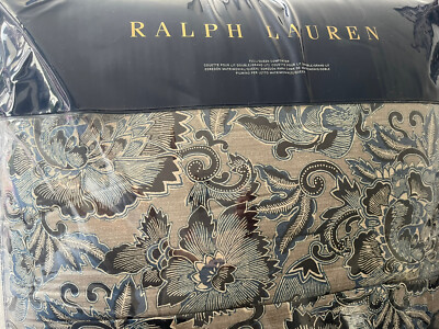 RALPH LAUREN JOURNEY'S END Full/ Queen Comforter RAINEY NAVY $355 ...
