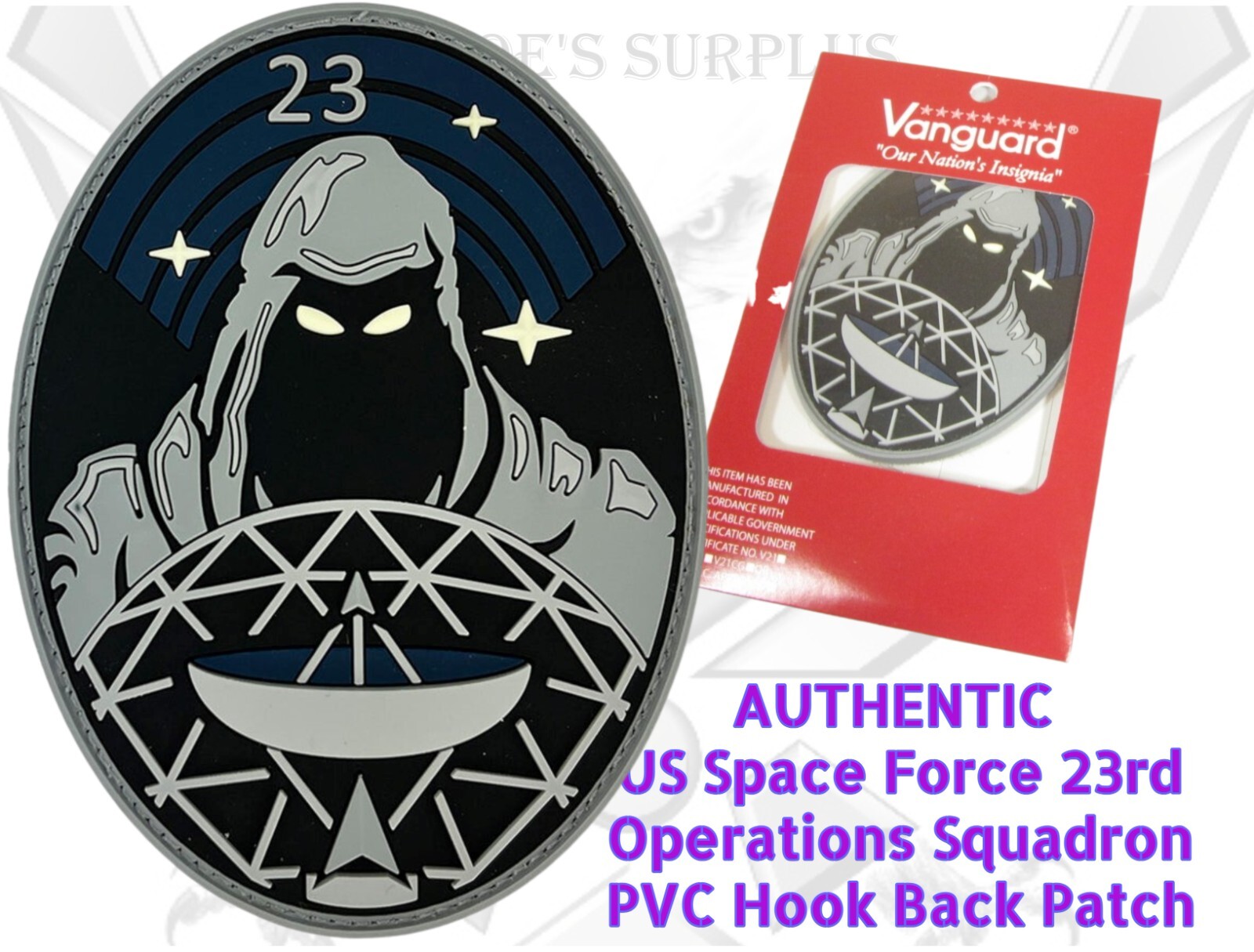 Authentic New Vanguard 23rd Space Force Operations Squadron Hook Back ...