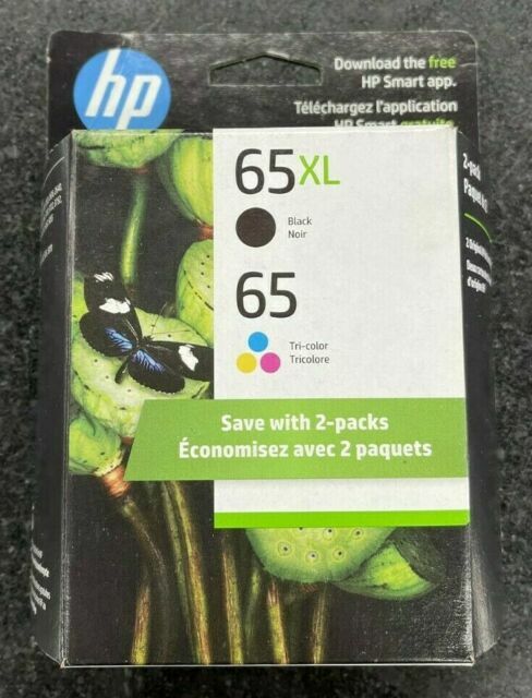 HP 65XL High-Yield Ink Cartridge Combo - Black/Tri Color, Pack of 2 for ...