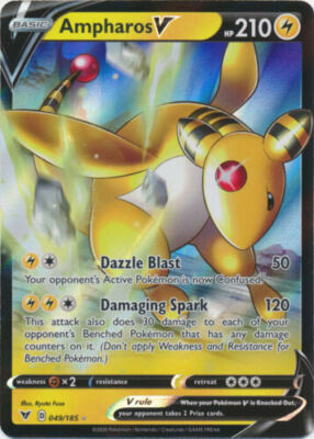 Ampharos V - 049/185 Ultra Rare Vivid Voltage NM Pokemon TCG | eBay