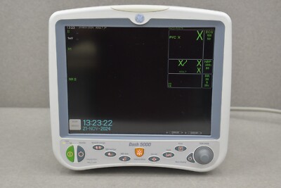 GE Dash 5000 CO2, BP, Masimo, NBP, 3-Lead, Temp, and Printer 2023615 ...