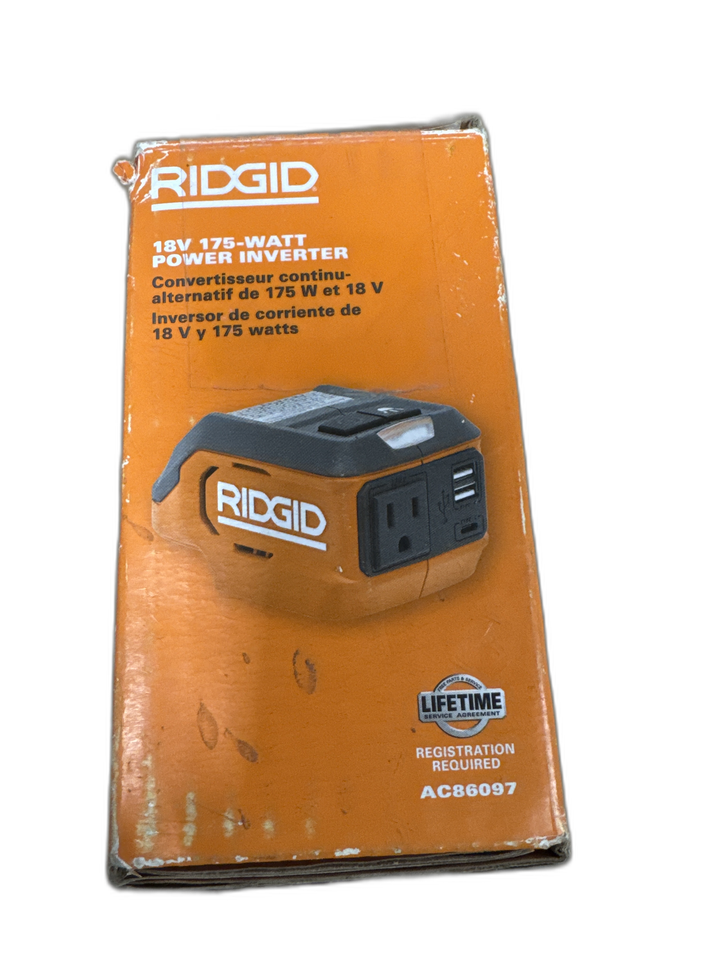 RIDGID 18V Cordless 175-Watt Power Inverter (Tool Only) | eBay