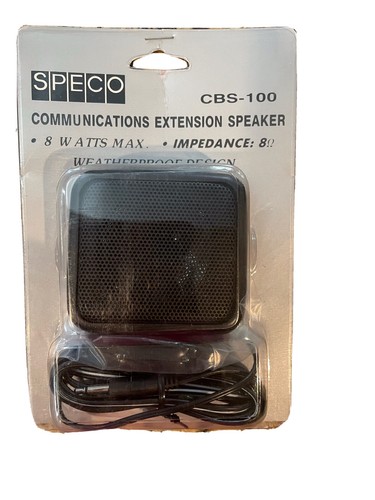 Speco CBS-100 Communications Extension Speaker/weatherproof Design New ...