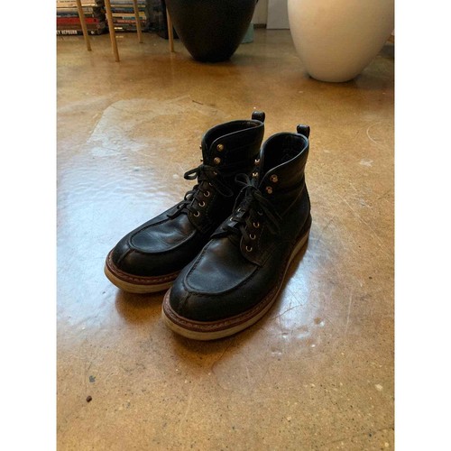 Authentic Visvim Armiger Boot size 10.5 RARE 2009 Black Boots Leather OG | eBay