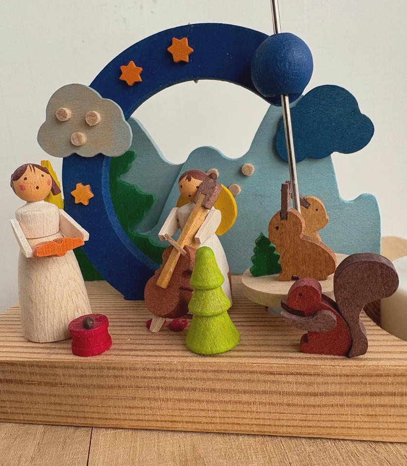 Christmas Pyrimid Tea Light Angels Sm Forest Animals Germany *some ...