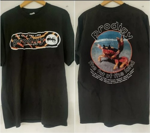 Vintage 90s Prodigy band '97 The Fat Of The Land basic T-shirt | eBay