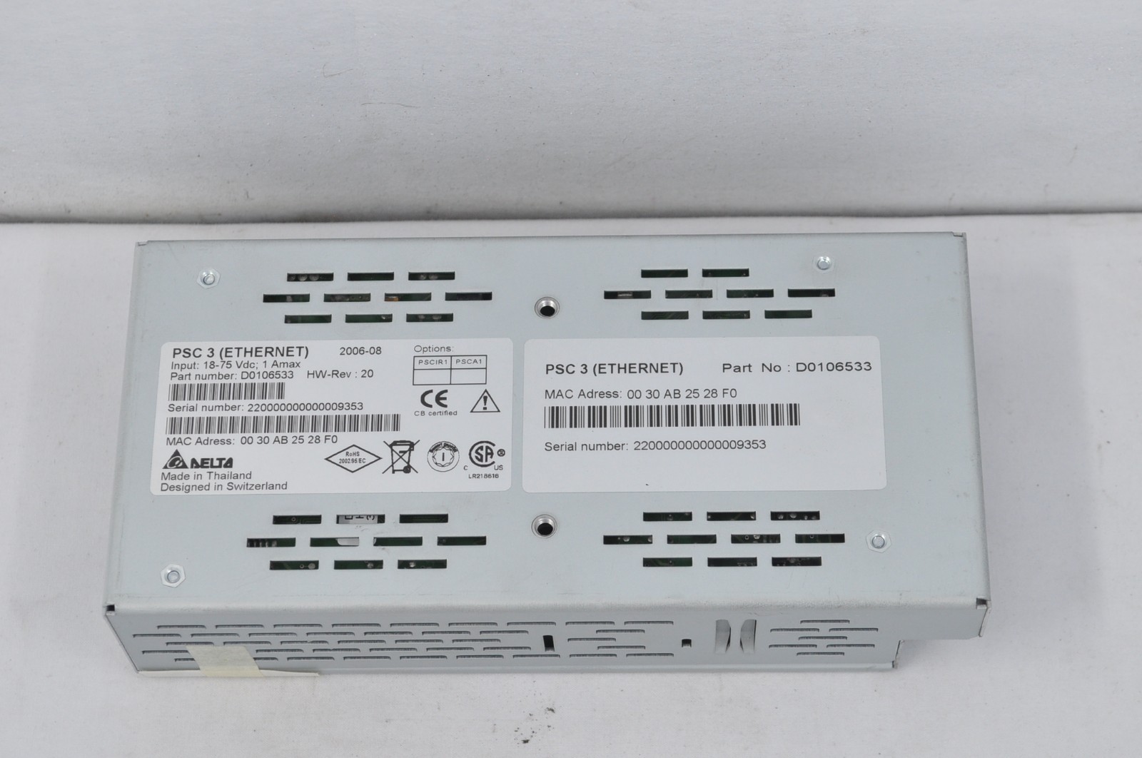 Delta PSC 3 D0106533 Power Supply Control 18-75vdc for sale online | eBay