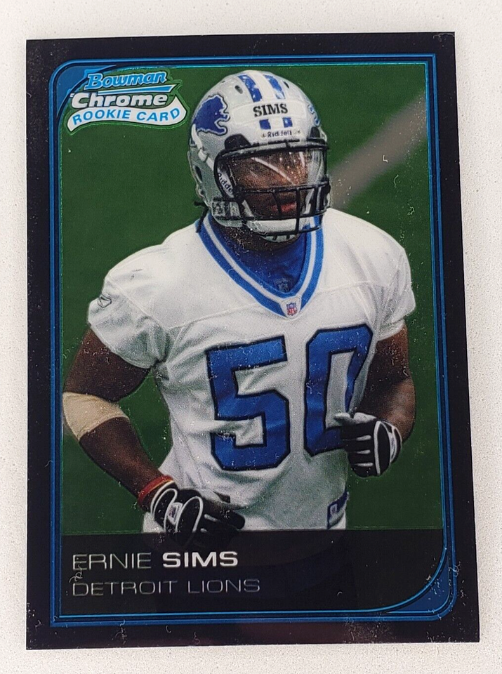 2006 Bowman Chrome Football Ernie Sims RC #84 Detroit Lions NFL | eBay