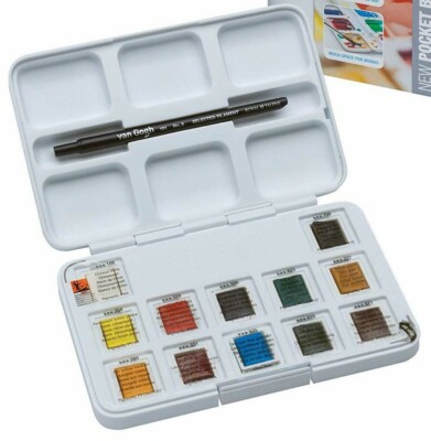 Van Gogh Pocket Box Watercolors Set of 12 Half Pans, B0048DGUEK | eBay