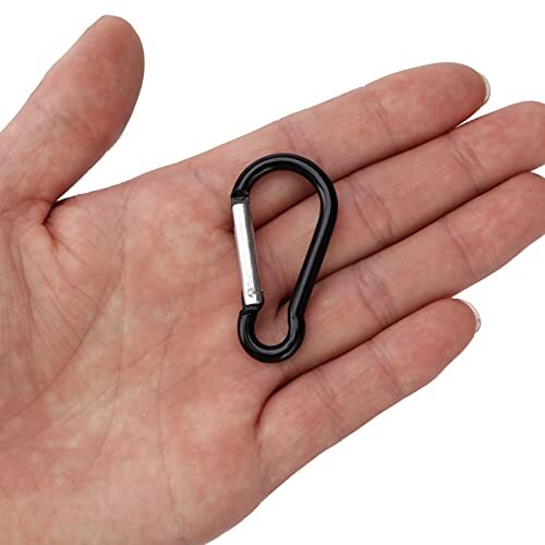 CARABINER Spring Clip Hook for Camping Hiking Backpack Black 200 Pack ...