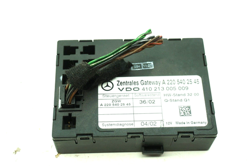 2003 MERCEDES S500 W220 5.0L CENTRAL GATEWAY COMPUTER CONTROL MODULE ...