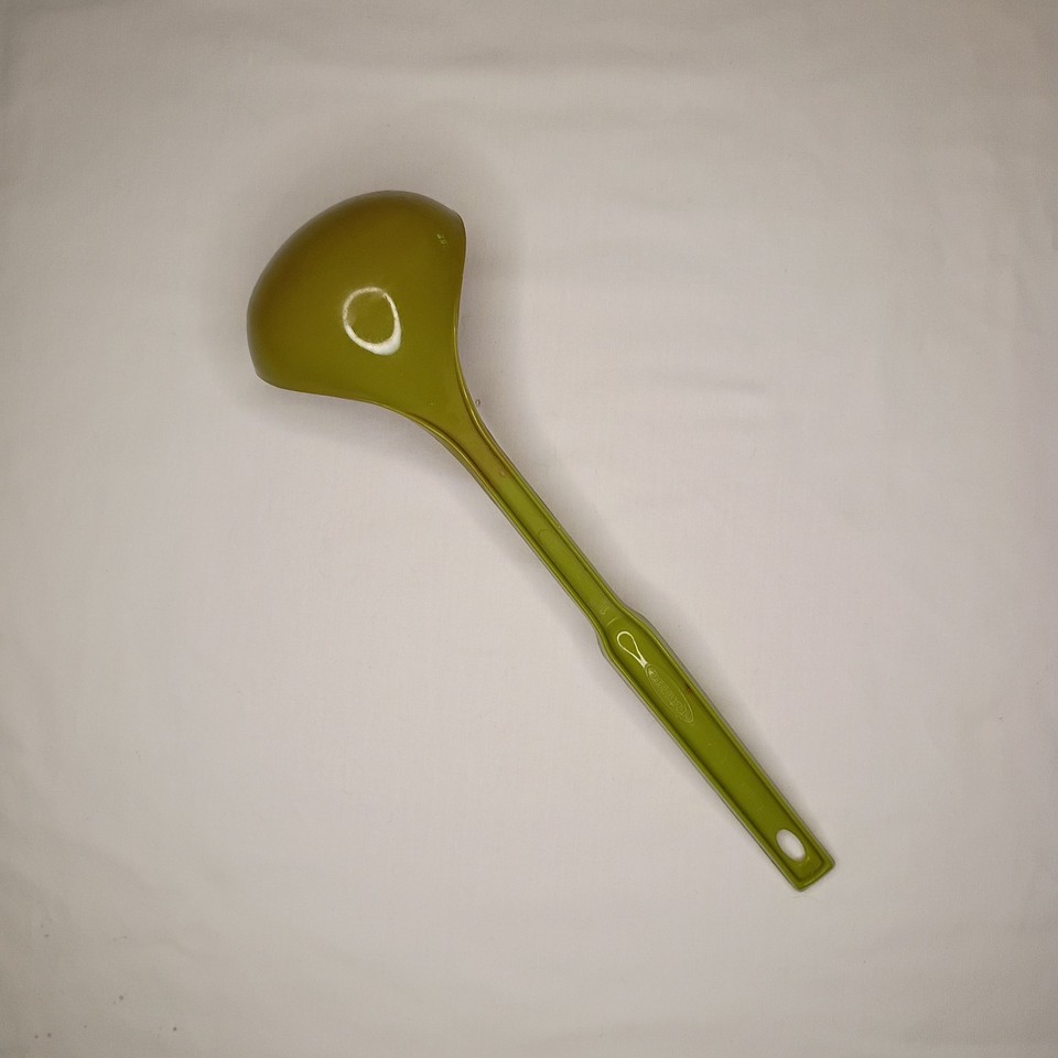 VTG Lustro Ware L-86 Green Soup Ladle Nylon Plastic MCM Kitchen Serving ...