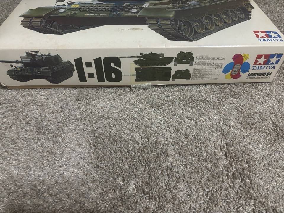 Tamiya Vintage 1/16 RC West German Tank Leopard A4 RT1602 RCT for Radio ...