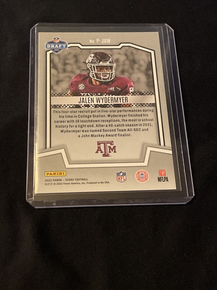 2022 Score Protential Jalen Wydermyer Texas A&M Aggies Card | eBay