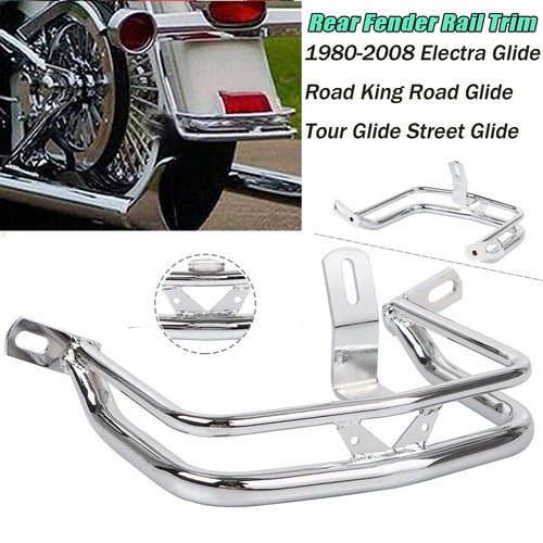 Rear Fender Rail Trim Bumper Fit For Harley Road King Street Electra ...