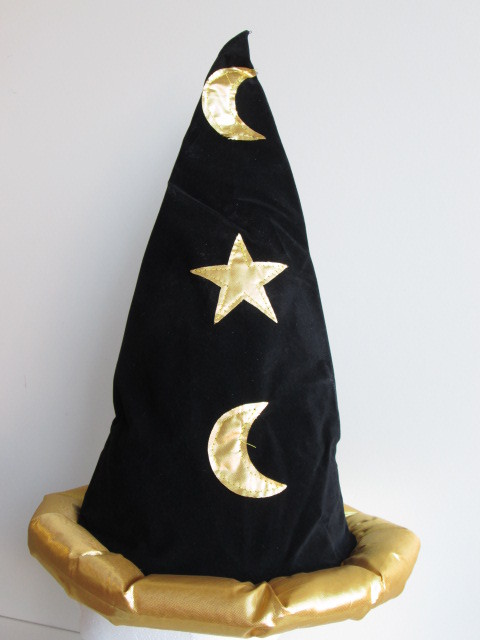 ADULT MENS MERLIN WIZARD RENAISSANCE MEDIEVAL MAGICIAN COSTUME HAT ...