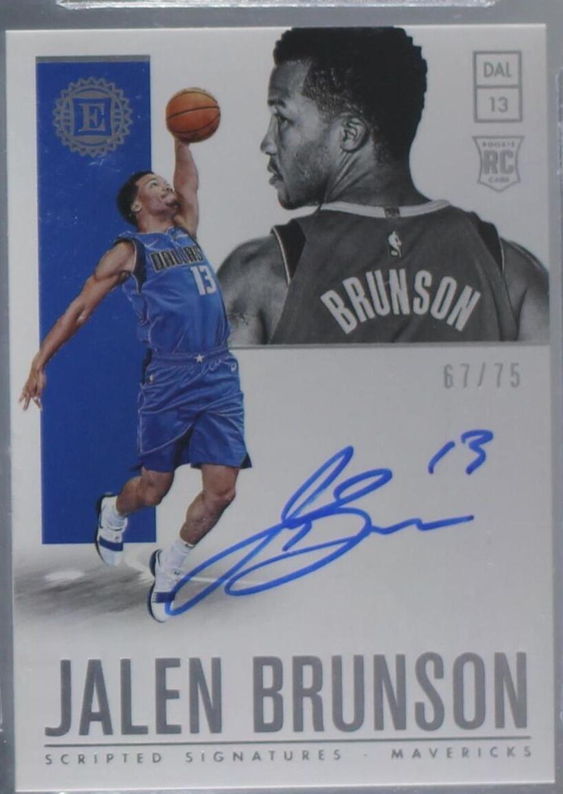 2018-19 Panini Encased - Rookie Scripted Signatures Jalen Brunson #138 ...