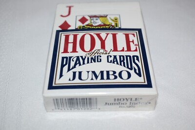 Hoyle Official Jumbo Index No 1202 Blue Playing Cards Deck Made in the ...