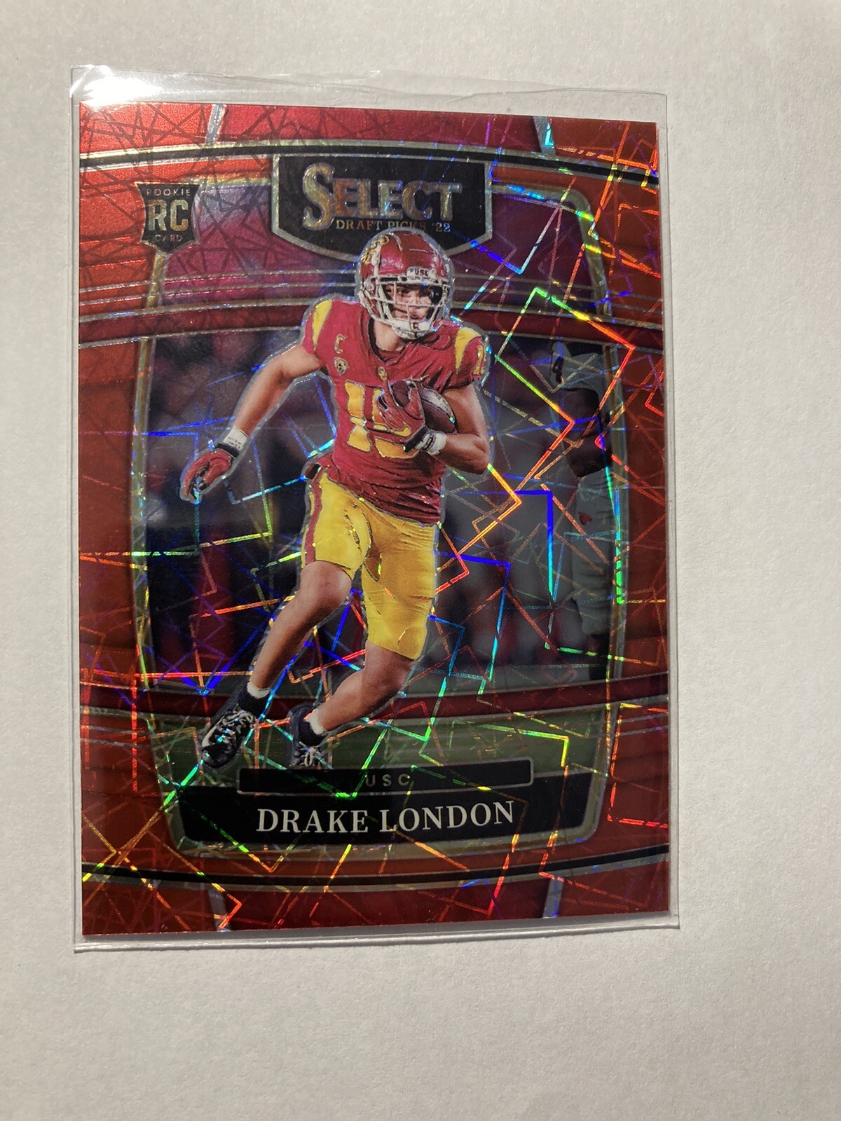 2022 SELECT #7 DRAKE LONDON,RED LAZER PRIZM ROOKIE,(SC / FALCONS ...