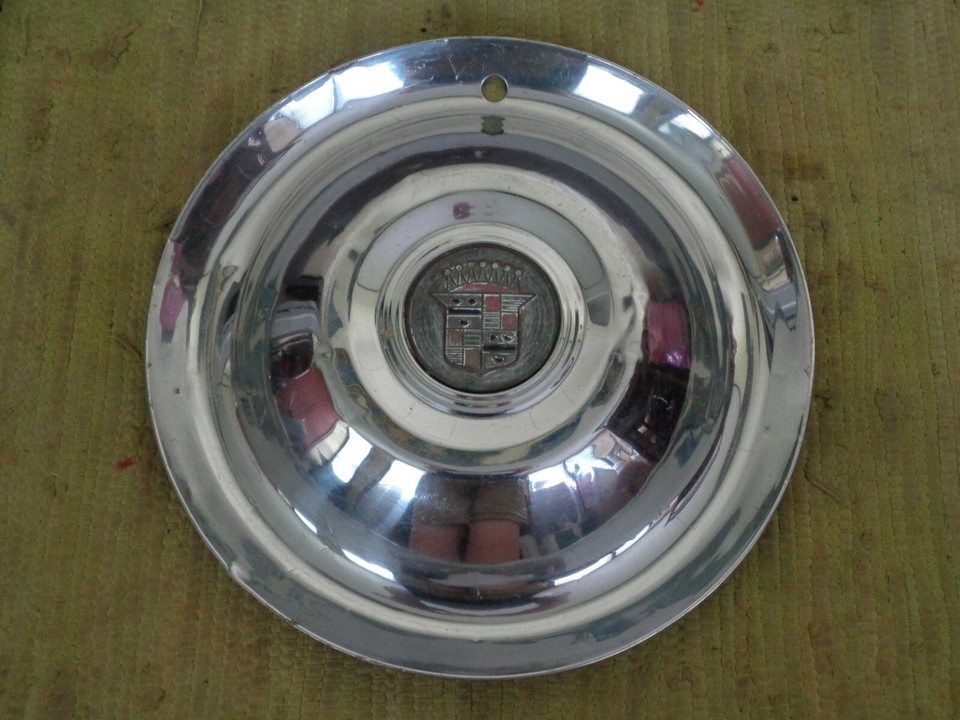51 52 Cadillac Hub Caps 15" Set of 4 Caddy Wheel Covers Hubcaps 1951 ...