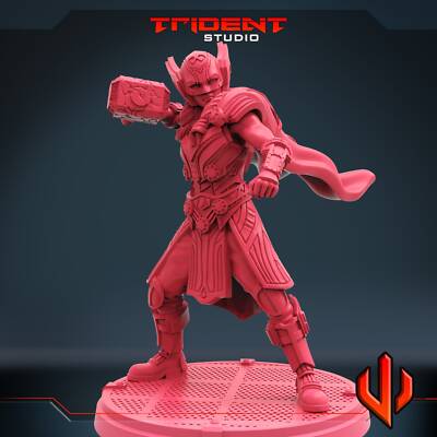 Lady Thunder A - Resin Miniature | DnD Mini | Survivor | Superhero Mini ...