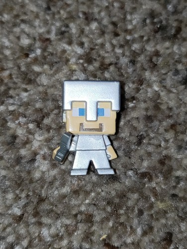 Minecraft Silver Armor Steve Mini Figure Toy | eBay