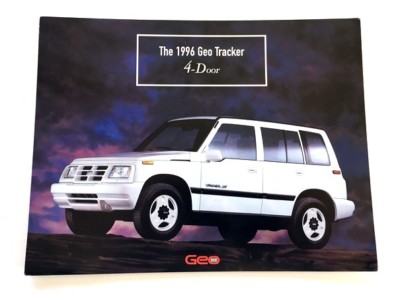 1996 Geo Tracker 4-door Chevrolet Original 1-page Car Sales Brochure ...