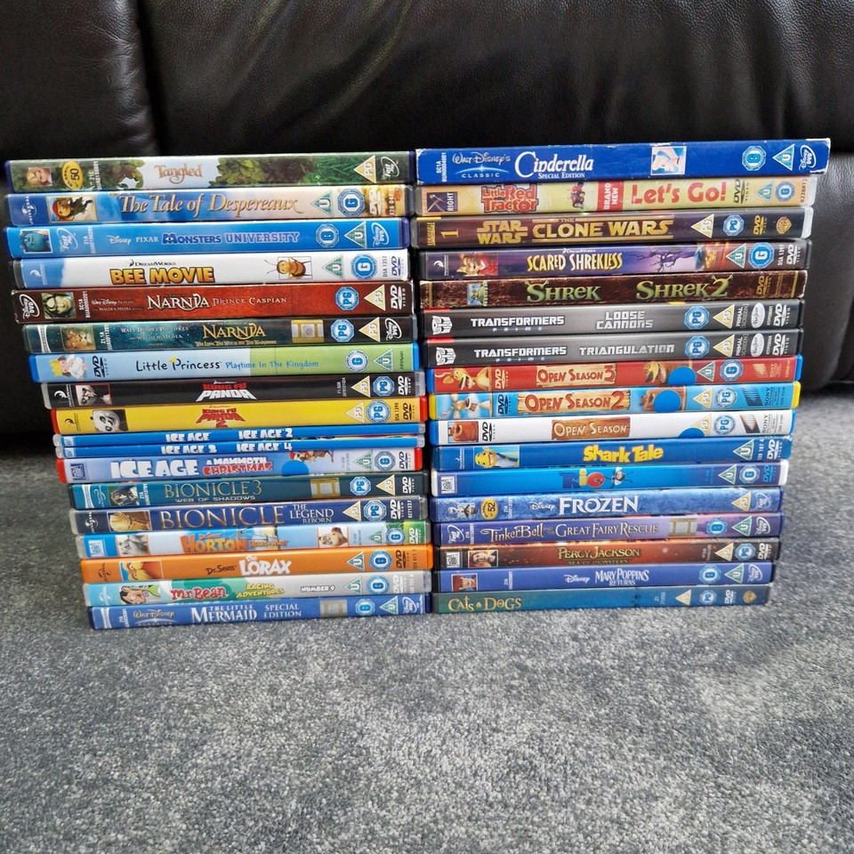 Large Kids/Children's DVD Bundle - Disney, Dreamworks, etc. | eBay
