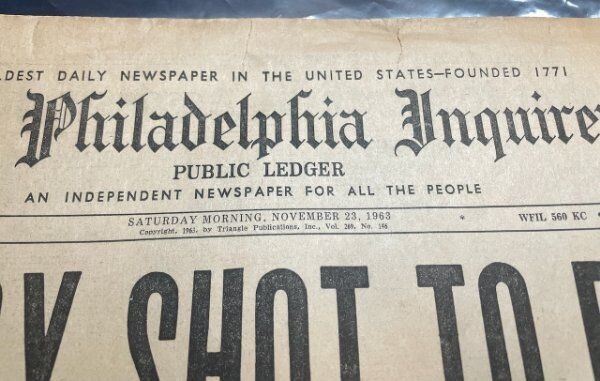 JFK Kennedy Shot Dead Original Newspaper 1963 | eBay