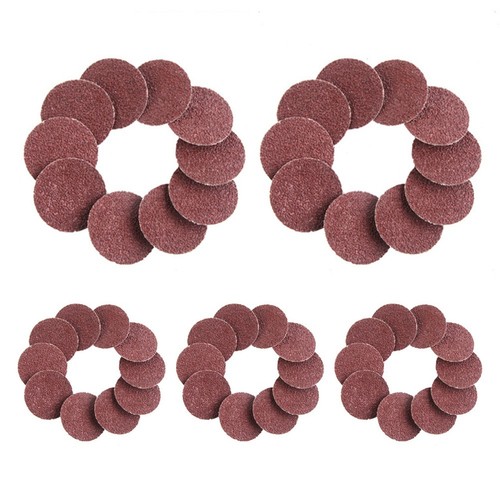 50PCS 2\50mm Abrasive Sanding Discs 36 Grit Type R Roll Lock Disc ...