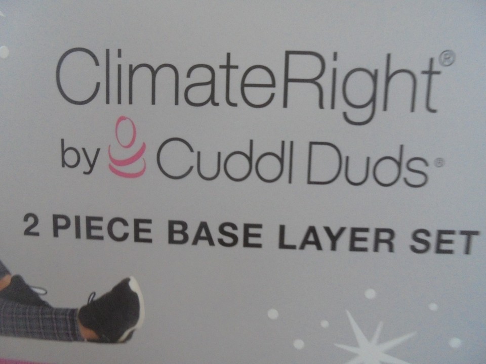 Climate Right by Cuddle Duds 2 pc Base Layer lounge/ Pj Set size S | eBay