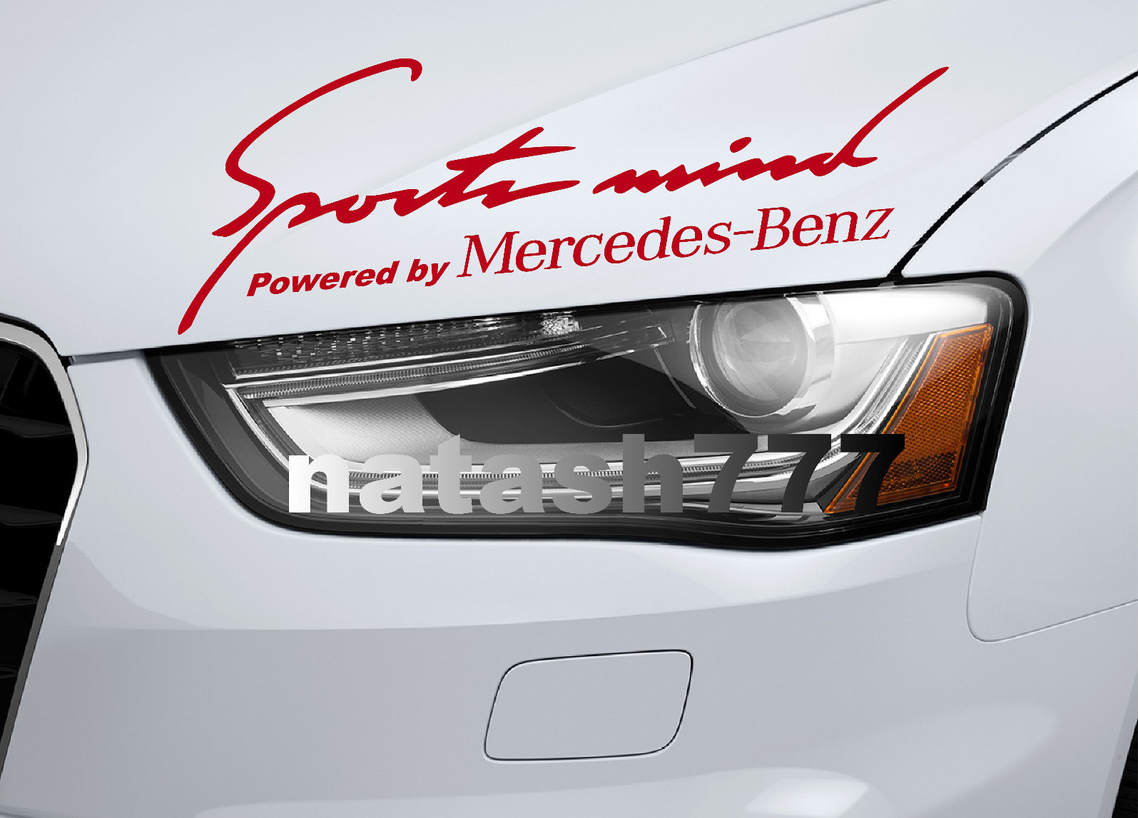 Sports Mind Powered by Mercedes Benz Racing Decal sticker emblem logo ...