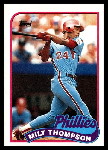 1989 Topps #128 Milt Thompson Philadelphia Phillies Baseball Card | eBay