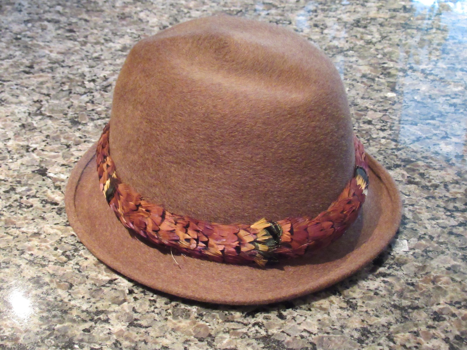 Kevin McAndrew Mens Vintage Fedora Hat w/ Feathers Brown 7 | eBay
