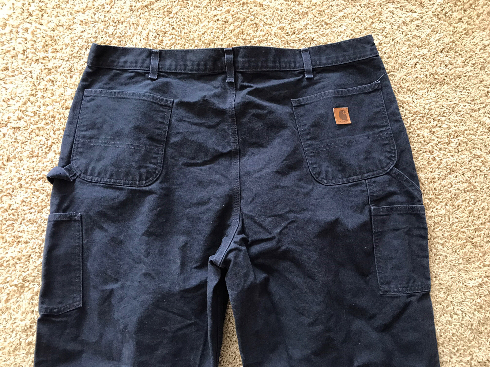 Carhartt B11-MDT Loose Original Fit Washed Duck Work Dungaree Blue ...