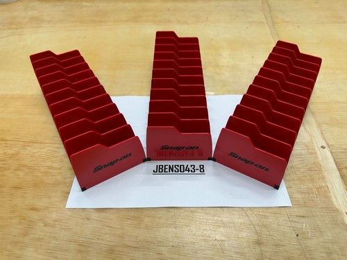 Snap-on Tools USA 3pc RED 10" Anti-Slip Plier Organizer Rack Set ...