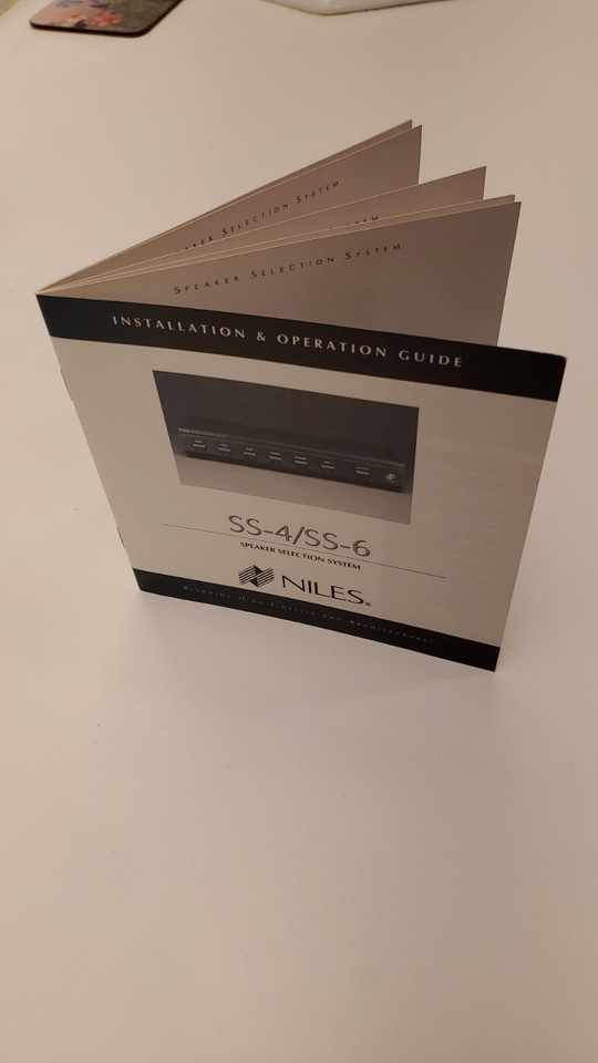 Niles Audio SS-4 Speaker Selector System with Stereo Circuit Protection ...