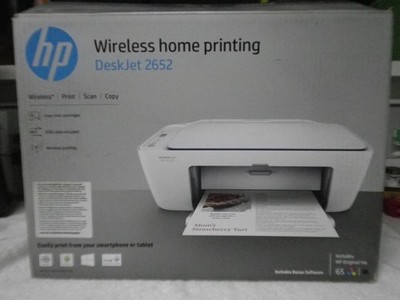 HP DeskJet 2652 All-in-One Color Inkjet Printer Power Tested Only w ...