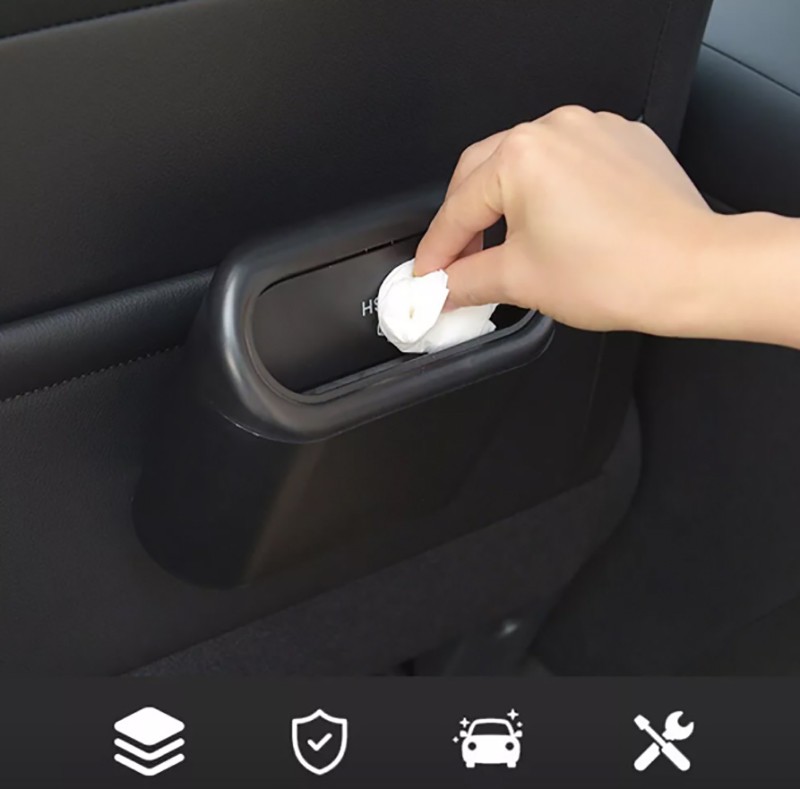 Universal Garbage Bin Bag Organizer Car Trash Can Storage Box Auto ...