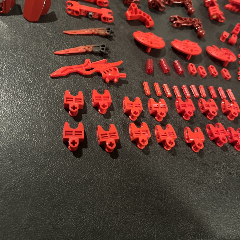 Bionicle Heroes LEGO Legends Of Chima Pieces Lot. Red lot over 100 ...
