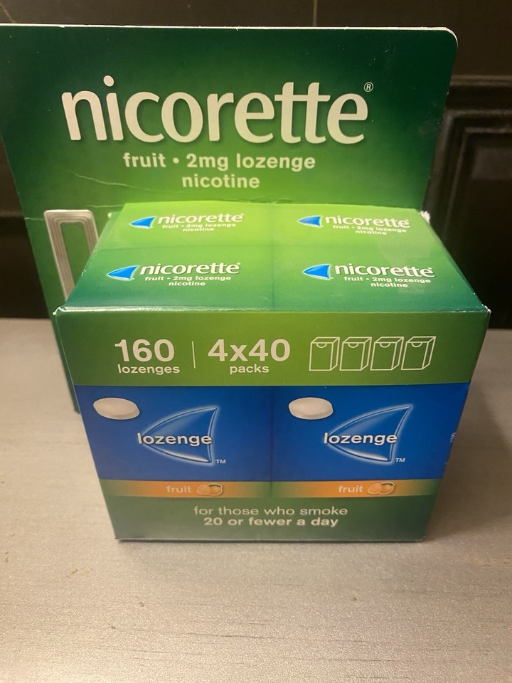 Nicorette 2mg Fruit 160 Lozenges Stop Smoking Aid | eBay UK