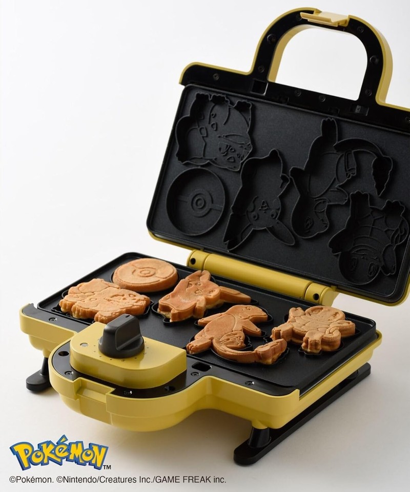 Pokemon x BRUNO Hot Sandwich Maker Double Yellow Pikachu & Kanto ...
