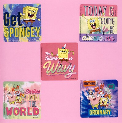 10 SpongeBob SquarePants Groovy - Large Stickers - Party Favors | eBay