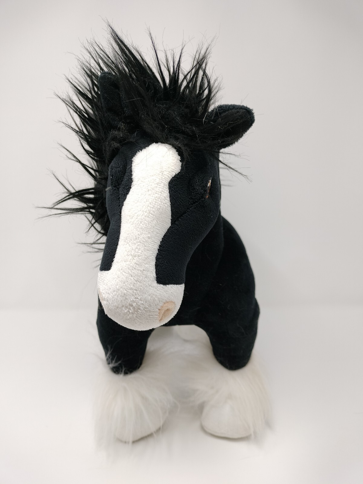 Disney Store Brave Angus Meridas Horse Black White Plush Stuffed Animal ...
