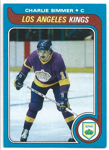 Charlie Simmer-Los Angeles Kings-1979-80 Topps Hockey ROOKIE Card #191 ...