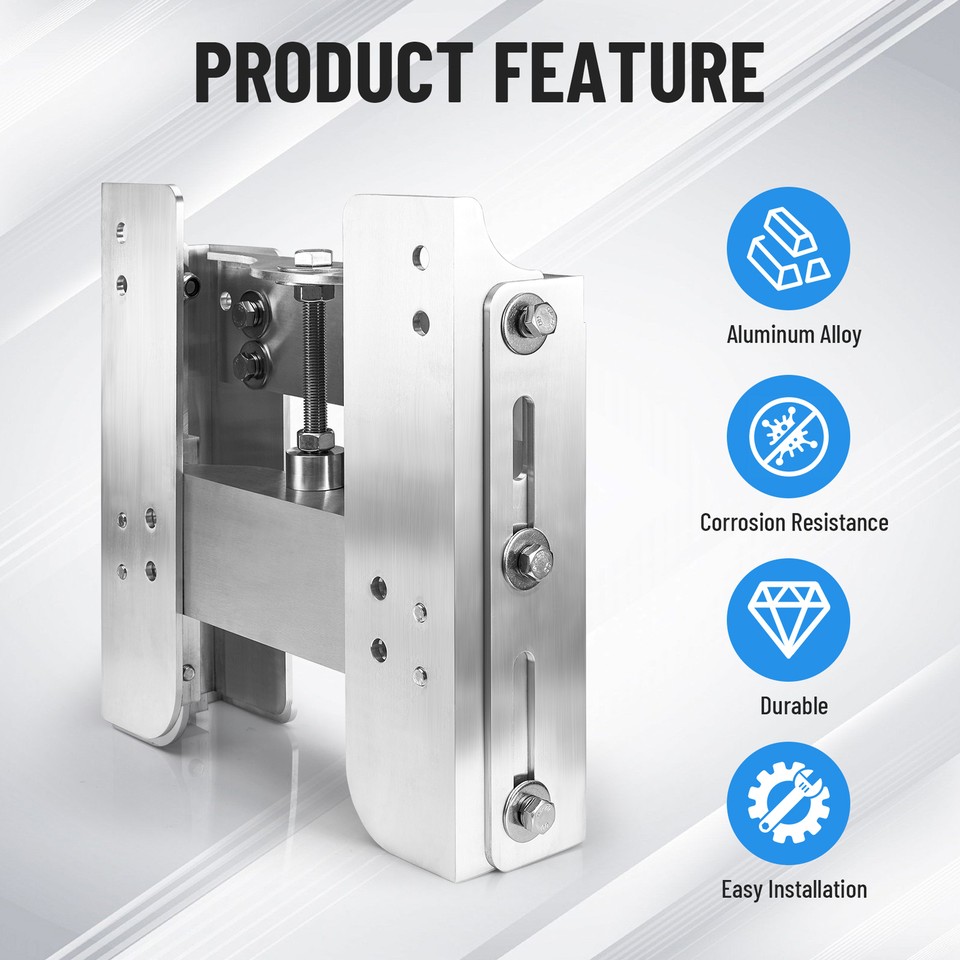 4'' Set Back Jack Plate Manual Power Lift Transom Outboard Boat ...