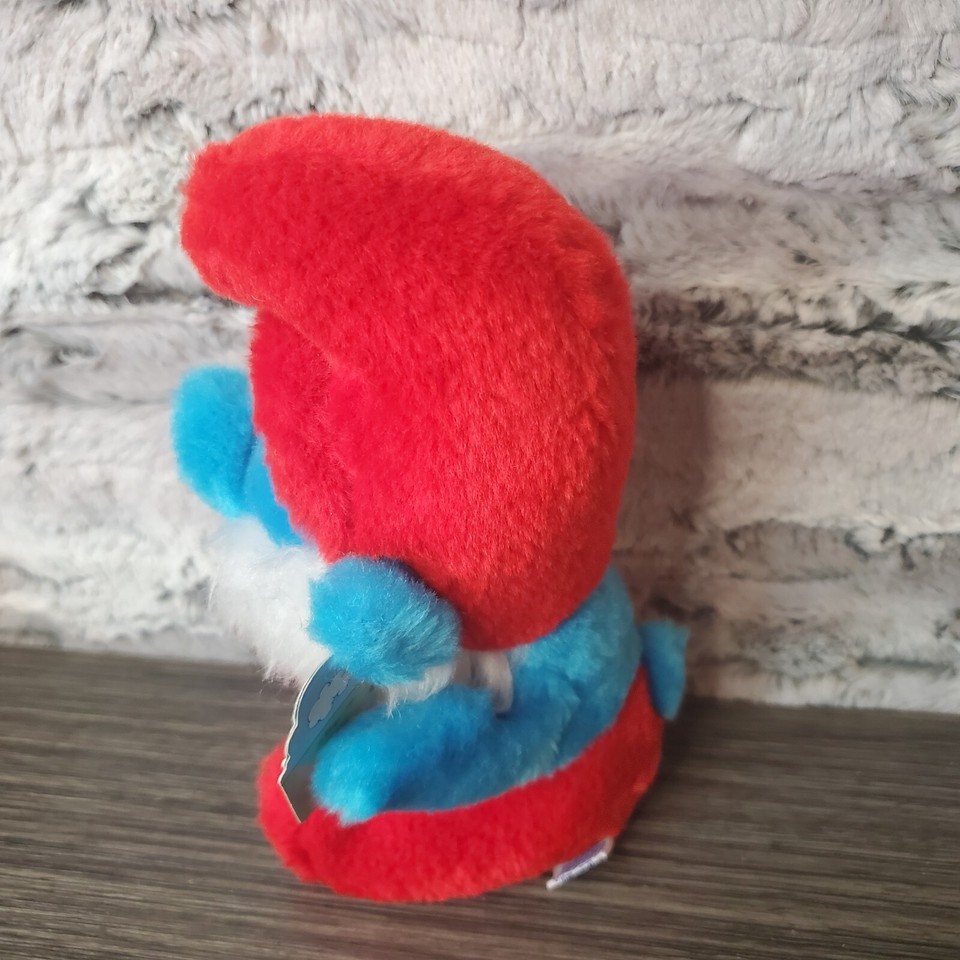 Vintage Firm Stuffed Papa Smurf ORIGINAL TAGS 8" #625 Wallace Berrie | eBay