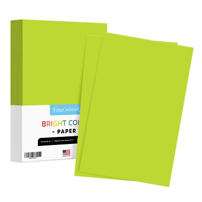 Yellow Green Bright Color Paper, 24lb Bond (90gsm), 11 x 17, 100 Sheets ...